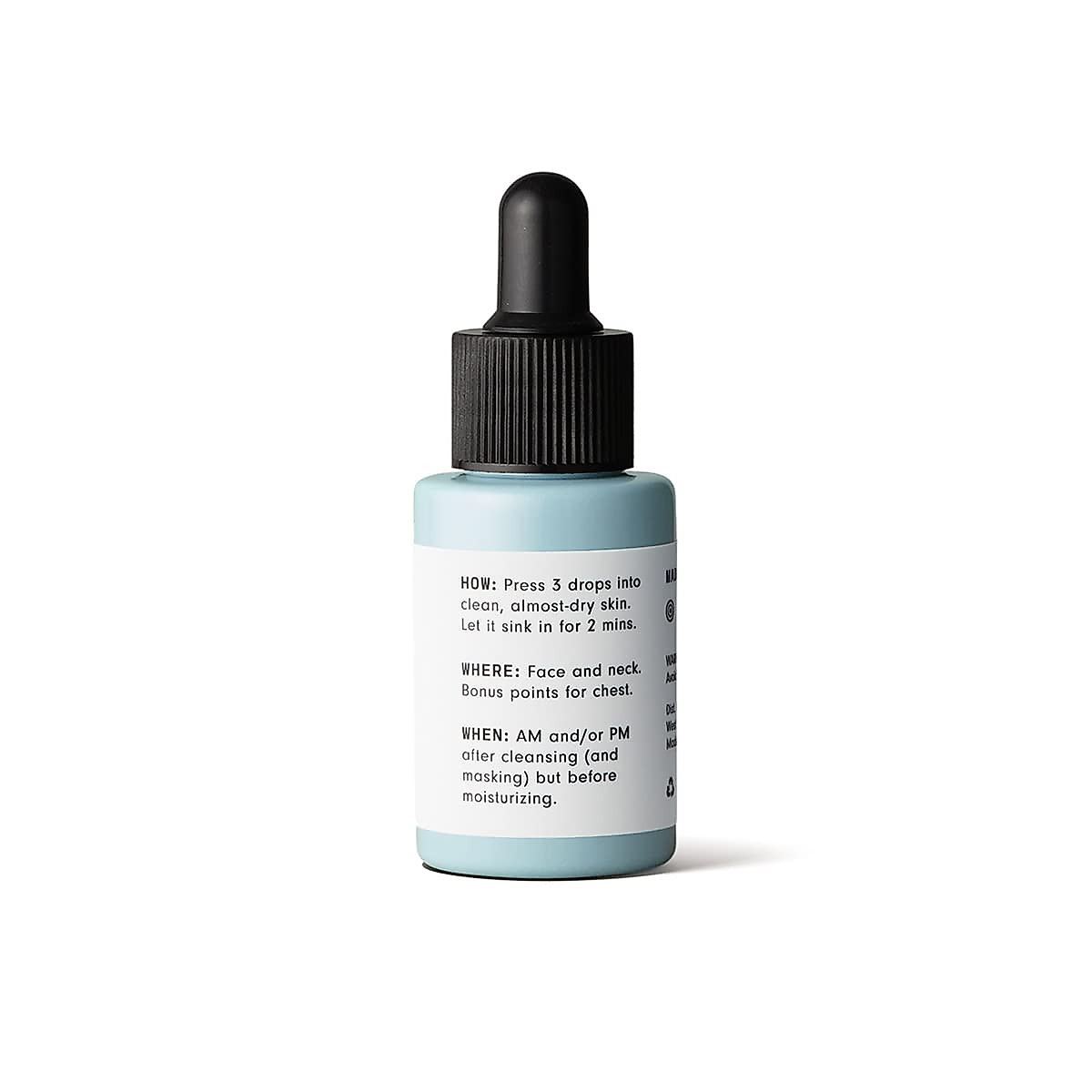 Versed Just Breathe Clarifying Facial Serum - Blend of Antioxidants, Niacinamide, White Willow and Zinc Helps Reduce Blemishes, Decongest Pores and Soothe Redness - Vegan Acne Serum (1 fl oz)