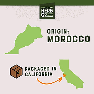 Monterey Bay Herb Co. Whole Organic Rosemary | Mediterranean Herb for Seasoning Soups, Meats, Vegetables & Breads | 1/4 lb. Bag