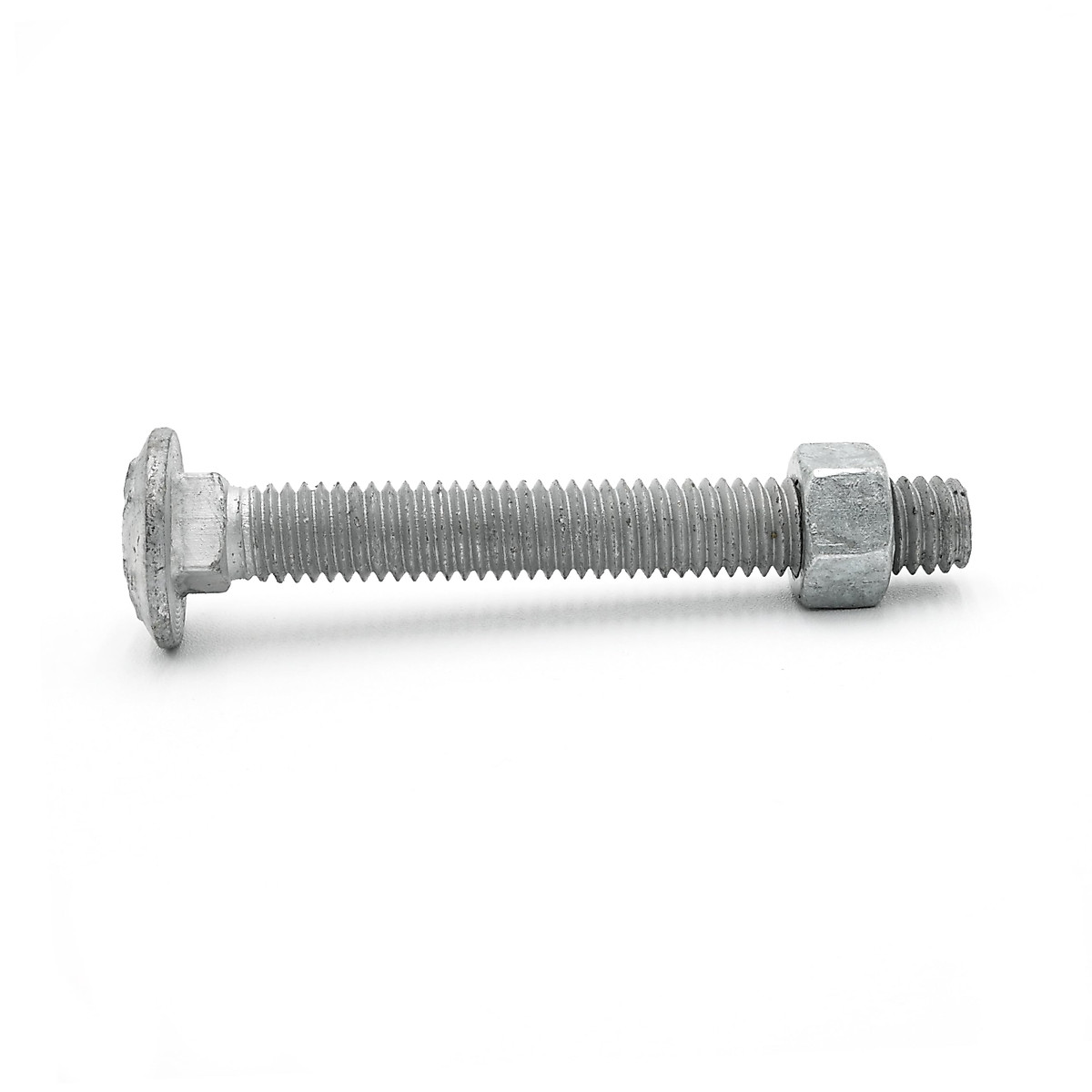 1/4"-20 x 1-1/4" Hot Dipped Galvanized Carriage Bolt w/Nuts, Grade A, Full Thread, Quantity 100 - by Fastener Depot, LLC