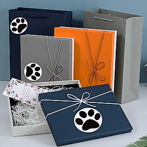 Paw Prints Stickers,(1 Inch/ 500 Stickers) Dog Puppy Paw Stickers,Paw Prints Labels,Animal Shape Wall Decal,Paw Stickers Roll for Kids,Parties, Vets, Kennels and Mailing