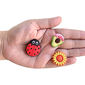 30,50,100Pcs Random Shoe Charms for Clog Decoration, Cute Cartoon Charms Accessories for Gift(100)