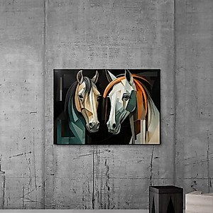 Majestic Black Stallion Galloping In The Clouds, Black Horse On Salt Flats, Canvas Print, Black Horse Print, Black Horse Wall Art