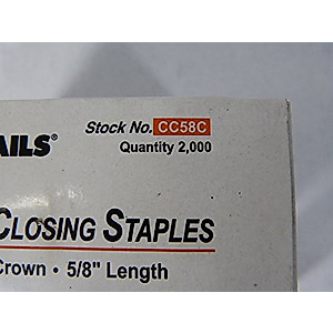 Spotnails CC58C C-Crown 5/8 Carton Staples - Case by Spotnails