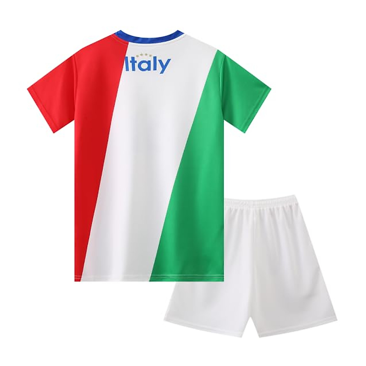 dreamecho Italy Italia Sports Soccer Football Boys Kids Youth Jersey Shirt Kit Shorts Set (Age 6-8 Yr)