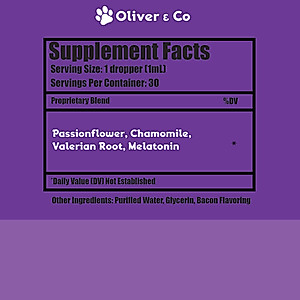 Dog Sleep Aid | Sleep Aid for Dogs | Promotes Healthy, Restful Sleep in Dogs | Melatonin for Dogs | | Dog Calming | Calming for Dogs | Dog Melatonin | Dog Anxiety Relief | 1 fl oz: Bacon Flavor