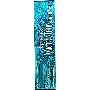 Kimono Microthin Plus - Premium Lubricated Natural Latex Condoms, Ultra Thin with Extra Moisture and AquaLube, Vegan-Friendly, No Latex Odor - Enhanced Sensitivity - Pack of 12
