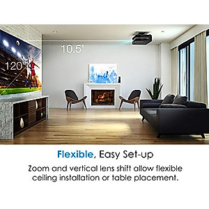 Optoma UHD51A 4K UHD Smart Home Theater Projector, Works with Amazon Alexa & Google Assistant