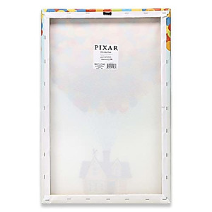 Open Road Brands Disney Pixar Up House and Balloons Gallery Wrapped Canvas Wall Decor - Large Up Canvas Wall Art for Kids' Bedroom, Nursery or Home Decor