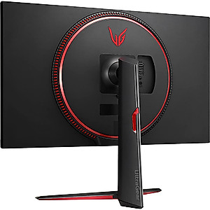 LG 32GN550-B 32 Inch Ultragear FHD 165Hz HDR10 Gaming Monitor with G-SYNC Bundle with Deco Gear Mechanical Keyboard Cherry MX Red w/Ergonomic Palm Rest, Anti-Ghost, Custom RGB