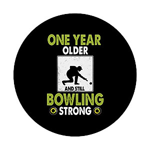 Lawn Bowls Birthday Idea For Men & Funny Lawn Bowling PopSockets Swappable PopGrip