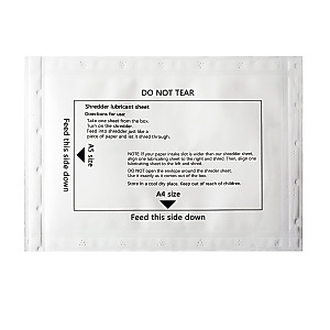 Ansoon 24 Pack Paper Shredder Lubricant Sheets, Paper Shredder Sharpening & Lubricating Sheets