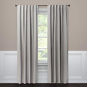 threshold Blackout Curtain Panel Aruba Gray Stone 84" - Machine Wash