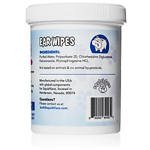Squishface Tear Stain Paste + Wrinkle Wipes + Dog Ear Wipes Bundle - for Dogs with Wrinkles, Tear Stains, Tail Pockets, Irritated Paws & More - Great for All Breeds!