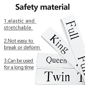 MINAYI 4 Pieces Sheet Keeper Closet Organization - Bed Sheets Set Storage Organizer -Linen Labels Sheet Organizer (King)