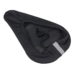 Toxz Cycling Bike 3D Silicone Gel Pad Black Seat Saddle Cover Soft Cushion,Soft Breathable,Bicycle Sponge Seat Cover