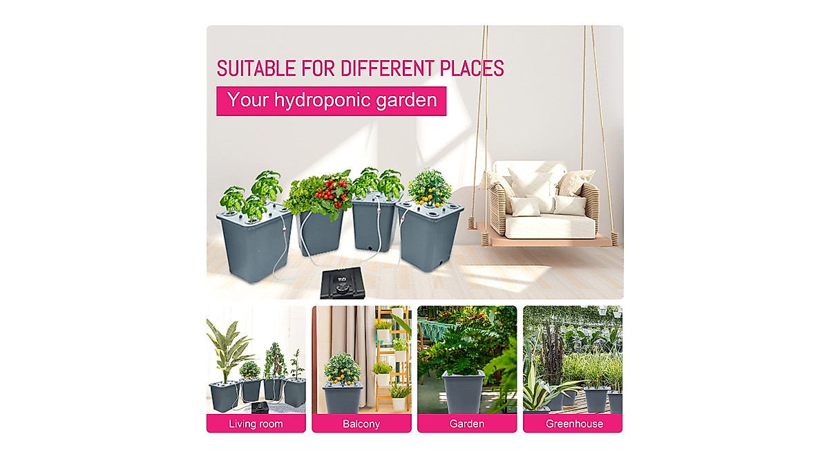 Lawnful Hydroponic Buckets Kit - Grow Plants Indoor