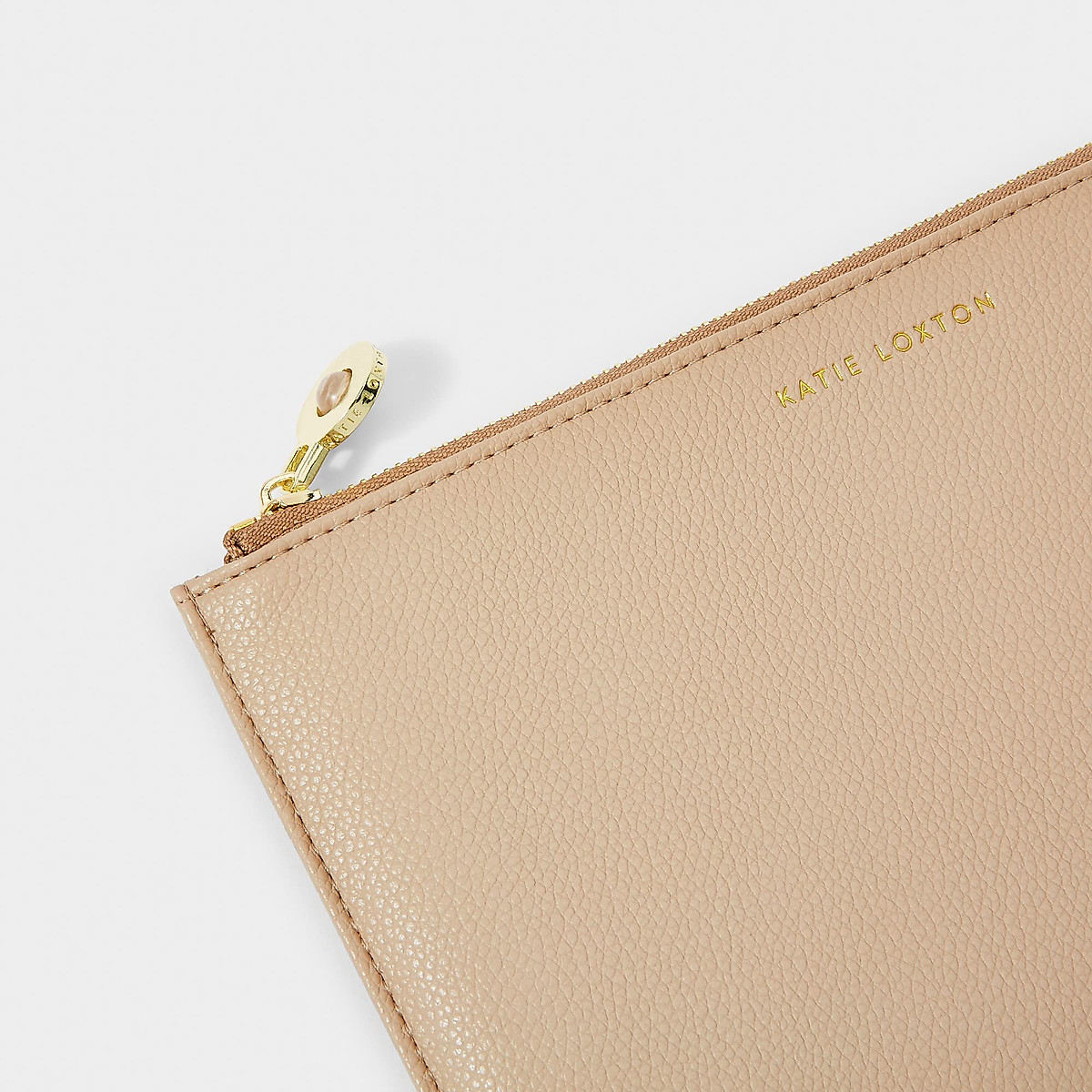 KATIE LOXTON Wellness Secret Message Friends To Make Every Moment Amazing Everyone Needs An Auntie Womens Slip Pocket Clutch Pouch Taupe