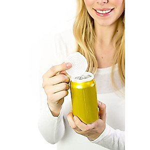 24-Pack, Clear Color, Soda or Beverage Can Lid, Cover or Protector