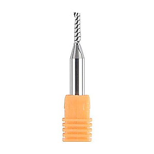 SpeTool O Flute UpCut 1/8" X 1/2" Carbide End Mill Single Flute Spiral CNC Router Bit Aluminum Acrylic Woodworking Cutte