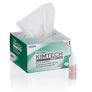 AmScope MLA-Kim Microscope Maintenance Kit - Ultra-Low Viscosity Immersion Oil and Kimwipes Wipers