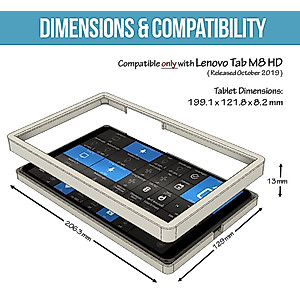 Wall Mount Kit for Lenovo Tab M8 HD 8" Tablet - Black