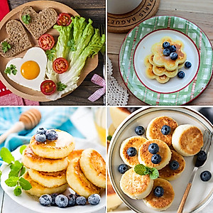 2 Pcs Silicone Pancake Molds,Reusable 7 Holes Flip And Cook Pancake Maker, Silicone Non-Stick Pancake Machine Egg Ring,For Making Fluffy Chicken Rolls And Art Cake