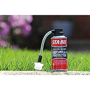 STA-BIL Pump Protector - Protects Pressure Washer Pumps and Other Internal Components During Storage, Next Gen Anti-Freeze and Lubricant Formula, 4oz (22007) , Red