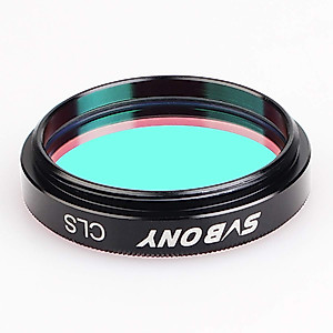 SVBONY Telescope Filter 1.25 inches CLS Filter City Light Pollution Reduction Filter Broadband Filter Suitable for Deep Sky Visual Astronomical Photography