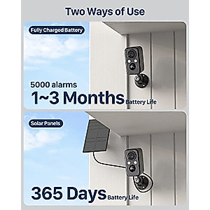 IHOXTX Security Cameras Wireless Outdoor, Flood Light Solar Cameras for Home Security, Home Camera with Color Night Vision, PIR Human Detection, 2-Way Talk, IP66 Waterproof, SD Card/Cloud Storage