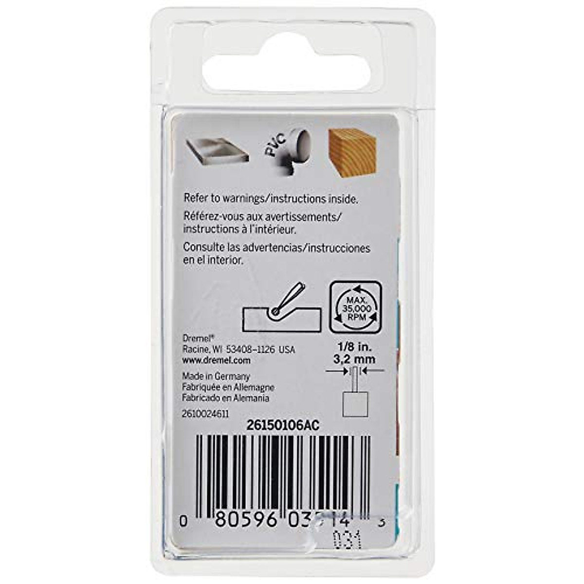 Dremel 106 Rotary Tool Accessory Engraving Bit- Perfect for Wood, Plastic, Linoleum, and Soft Metals