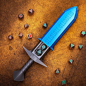 Custom Designed Dice Dagger Dice Sword Holder for Dice Storage Personalized Role Playing Dice Keeper | DND RPG D&D Dungeons and Dragons GiftQ