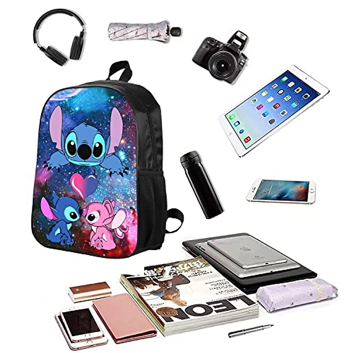 Cartoon Backpack 3D Printing High Capacity Multifunction Durable Casual Backpacks 17 Inch