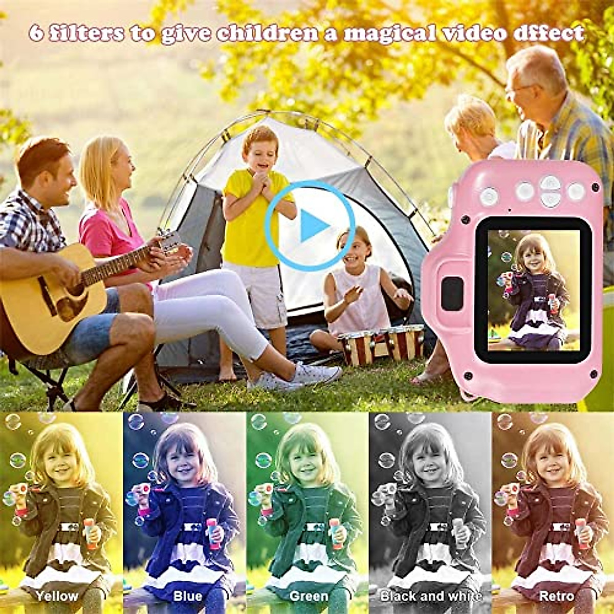 Kids Camera, Children Digital Video Recorder Camera Toy for Girls Boys