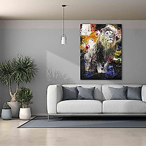 Epic Graffiti 'Lion' by Design Fabrikken, Giclee Canvas Wall Art, 40"x54"