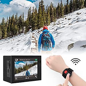 AKASO EK7000 Pro 4K Action Camera with Touch Screen EIS Adjustable View Angle Web Underwater Camera 40m Waterproof Camera Remote Control Sports Camera with Helmet Accessories Kit
