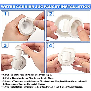 5-Gallon Water Jug Spigot, Water Carrier Jug Replacement Faucet Assy Kit. Compatible with 5 Gallon Water Carrier Model 5620, Blue, 5-Gallon Chiller. Durable 5-Gallon Faucet Assy.