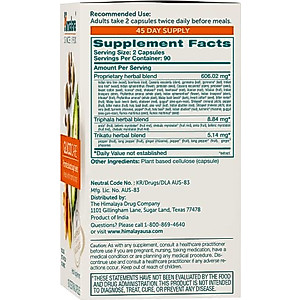 Himalaya GlucoCare Herbal Supplement, Glucose Metabolism, Pancreatic Support, Triphala, Bitter Melon, Turmeric, Gluten Free, Vegan, 180 Capsules, 45 Day Supply