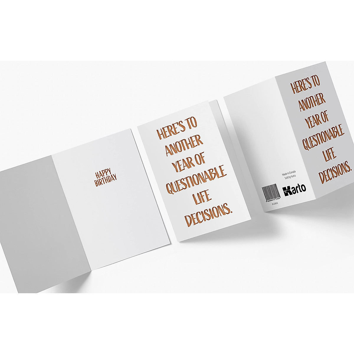 Funny Birthday Card for Him Her - Witty Mom Dad Anniversary Card - Perfect Card for Son Daughter - Ideal Sister Brother Friend Birthday Card - Karto - To Another (To Another Simple)