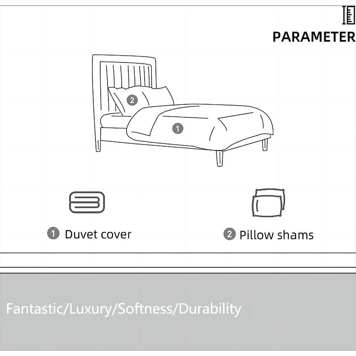 OmErsa Ultra Soft and Non-Iron Brushed Microfiber Flower Queen Size Duvet Cover Sets - Floral Watercolor Bedding Set with Quilt Cover & 2 Pillowcases, Zipper Closure