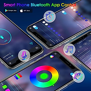 ehomful 130ft Led Lights Ehomful App Control Music RGB 5050 Color Changing Smart Led Strip Lights Kit with 44 Keys Remote, Led Lights for Bedroom,Room,Apartment,Kitchen,Party Decorations
