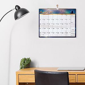 2023-2024 wall Calendar - Calendar 2023-2024 with Julian Date, July 2023 - December 2024, Twin-Wire-Bound, 14.8”x 11.57”, Thick Paper Perfect for Organizing & Planning, 6 Different Background Patterns