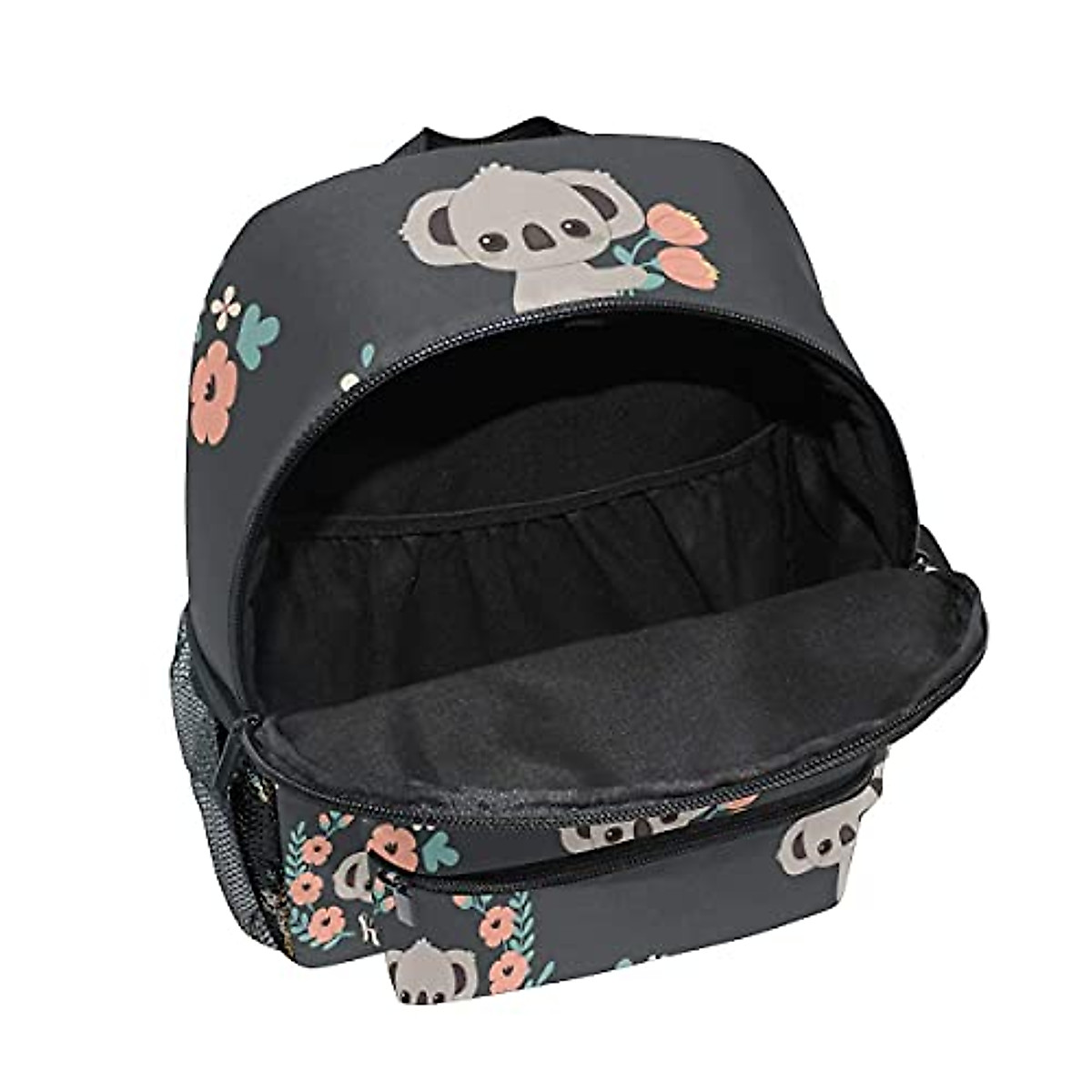 OREZI Cute Baby Koala Preschool Backpack with Chest Strap,Mini Toddler Backpack with Name Tag Daycare Toy Bag for Boys Girls,10 x 4x 12 Inches
