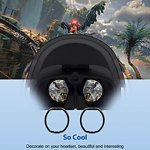 PECOOVR Smooth Lens Spacer Protector for PSVR 2 Different Glasses Shapes Wearers, Upgraded Insert Anti-Scratch Ring Adapter Prevent Eyeglass from Scratching Compatible with PlayStation VR2