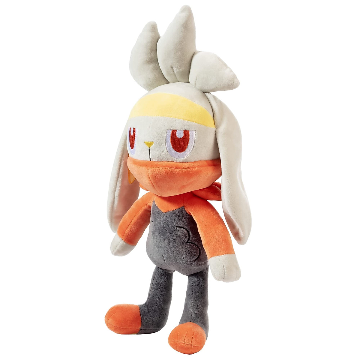 Pokémon Large 12" Raboot Plush - Officially Licensed - Sword & Shield Scorbunny & Cinderace Evolution - Quality Soft Stuffed Animal Toy - Great Gift for Kids, Boys, Girls