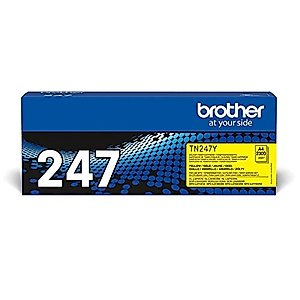 Brother TN-247Y Toner Cartridge, Yellow, Single Pack, High Yield, Includes 1 x Toner Cartridge, Brother Genuine Supplies