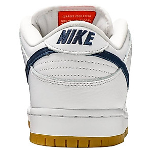 Nike Mens SB Dunk Low Pro Iso CZ2249 100 Orange Label - White/Navy - Size 9