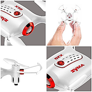 Cheerwing Syma X20 Mini Drone for Kids and Beginners RC Nano Quadcopter with Auto Hovering 3D Flip(White)
