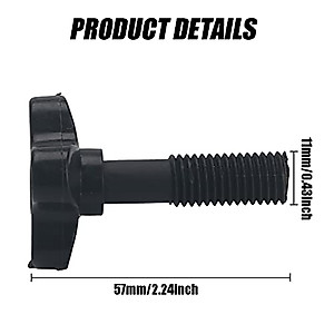 MDYNI 2 Pieces M12 Plastic Fixing Screw Knob Canopies Garden Swing Plastic Fittings to Attach Canopy Frame to Swing Frame