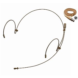 J K Pro Earhook Headset Headworn Microphone MIC-J 071S Compatible with Shure Wireless System - Mini XLR TA4F Detachable Cable