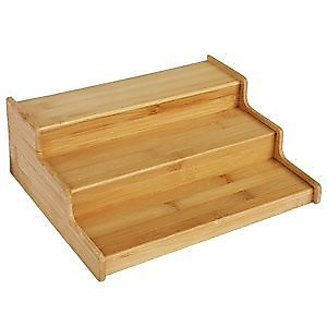 3 Tier Bamboo Cabinet Organizer